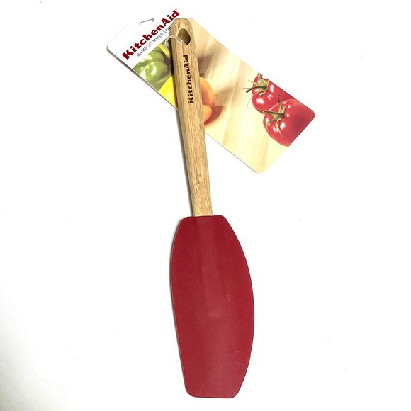 KitchenAid | Kitchen | Kitchenaid Bamboo Mixer Spatula Silicone Head ...